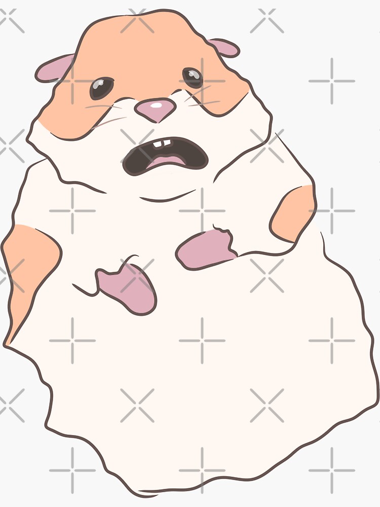 "Scared hamster" Sticker for Sale by Pauli- | Redbubble