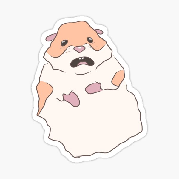 "Scared hamster" Sticker for Sale by Pauli- | Redbubble