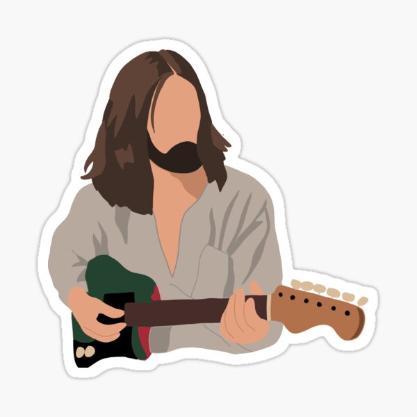 "George Harrison " Sticker for Sale by classicrockfans | Redbubble