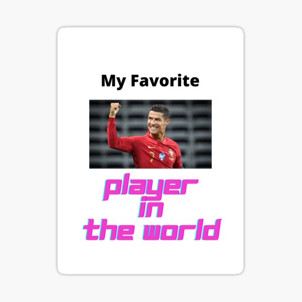 "Cristiano - My Favorite" Sticker for Sale by Peterwid-design | Redbubble