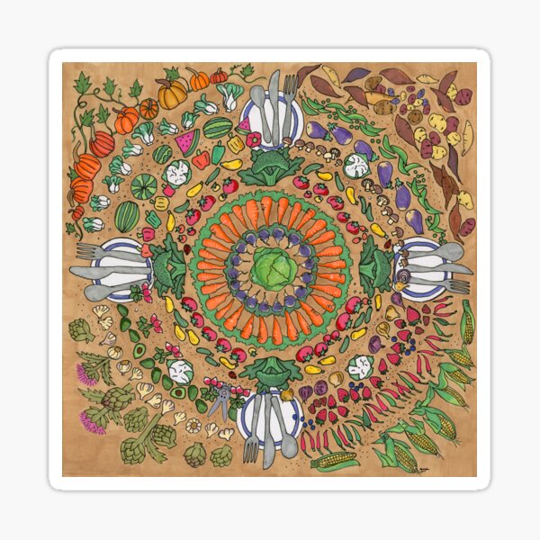 "Farm to Plate" Sticker for Sale by mickiwg | Redbubble
