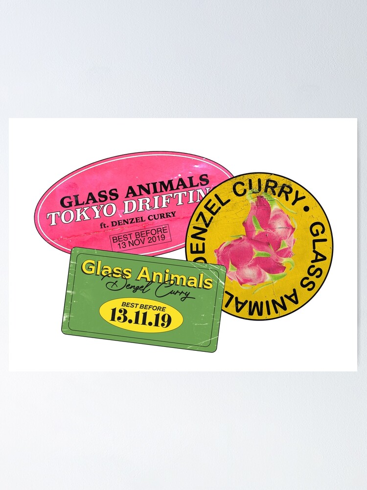 "Glass Animals Stickers" Poster for Sale by isacarstensen | Redbubble