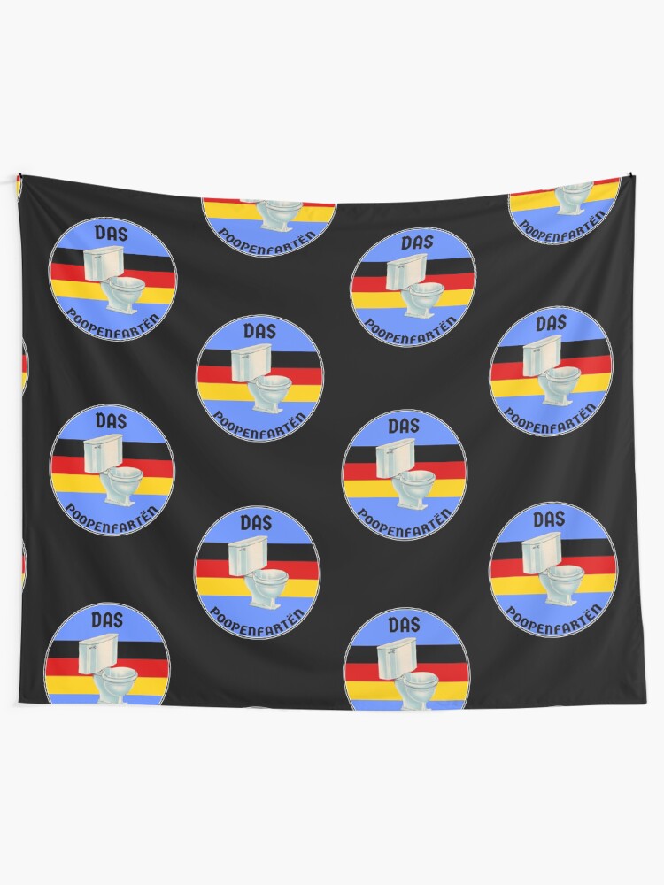 "Das poopenfarten german toilet humour fart meme" Tapestry for Sale by ...