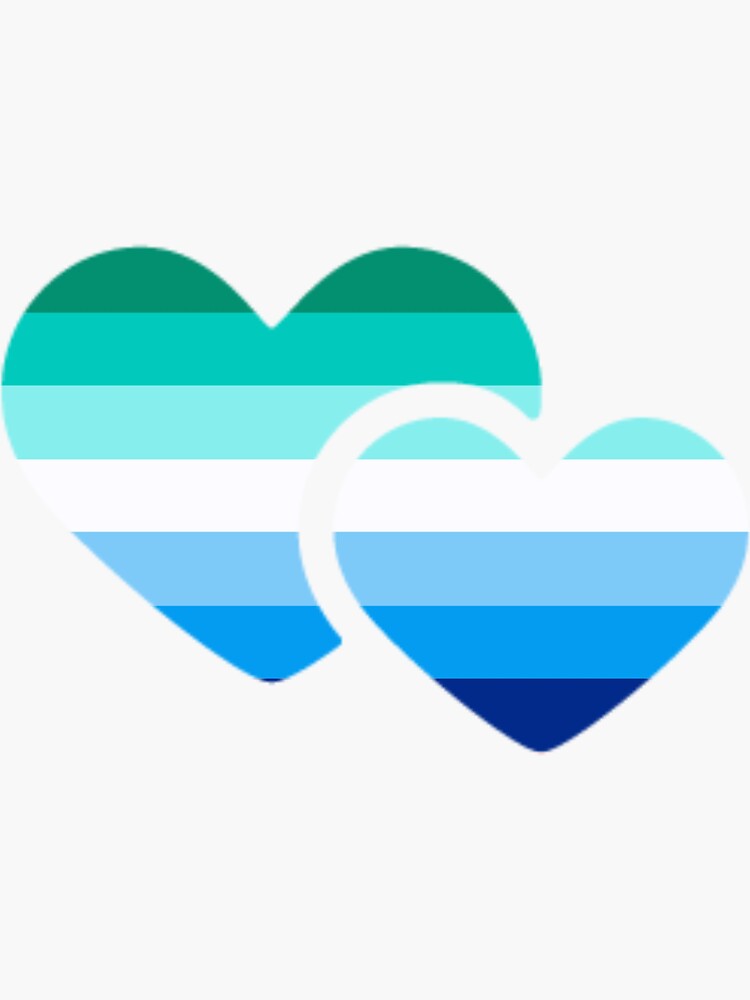 "Gay (MlM) Pride Flag Heart Sticker" Sticker for Sale by ...