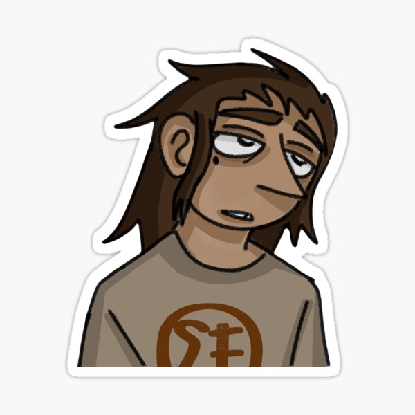 "Larry Face" Sticker by FelixAsteroid1 | Redbubble