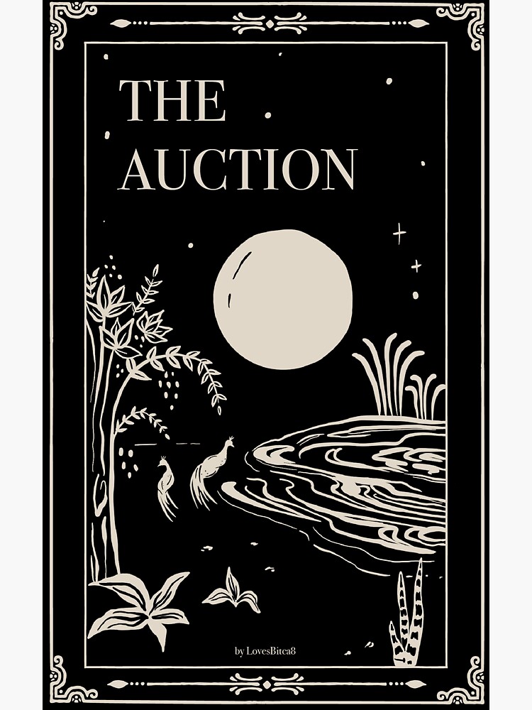 "The Auction Cover Art" Sticker for Sale by Carly Yanoff | Redbubble