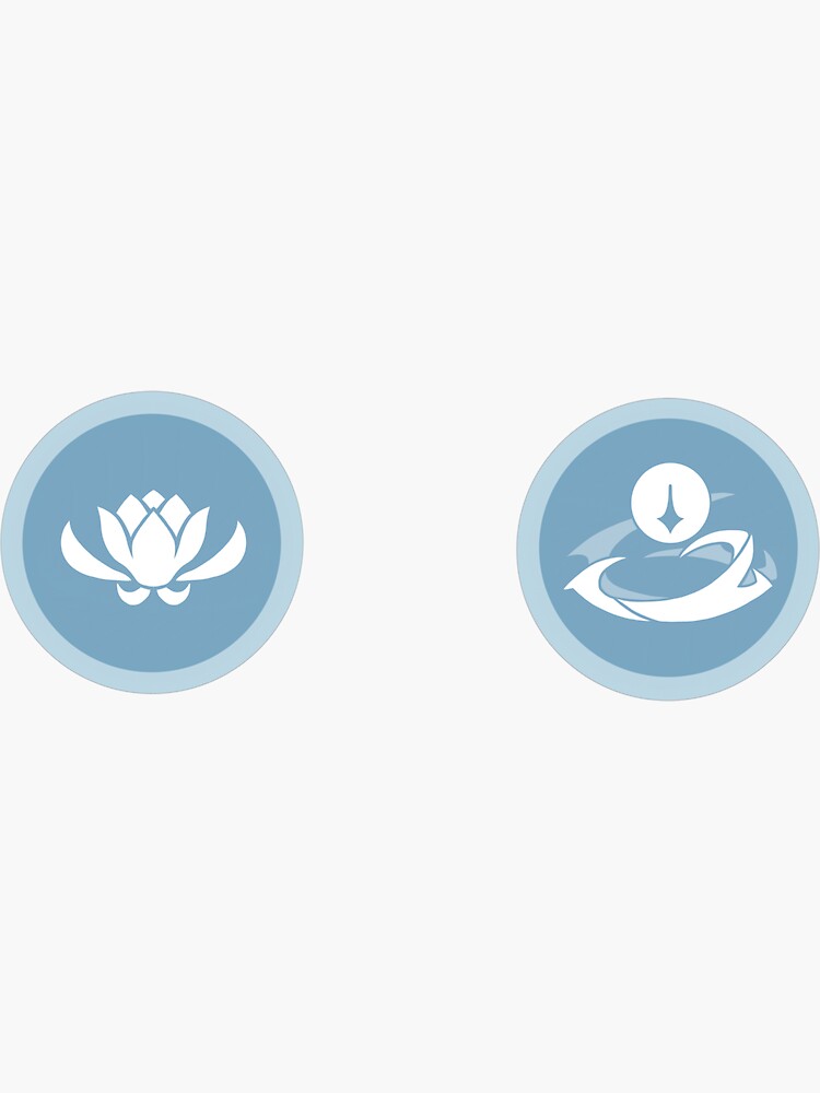 "Ganyu Talent Icons" Sticker for Sale by crvptidnx | Redbubble