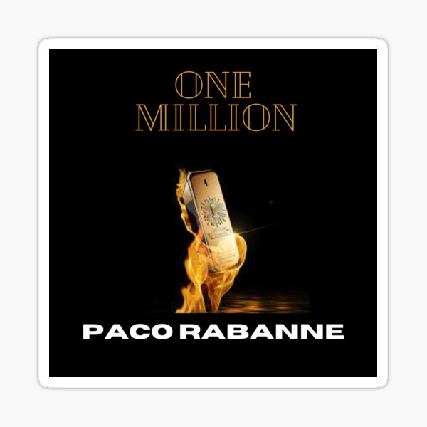 "ONE MILLION" Sticker by ricain85 | Redbubble