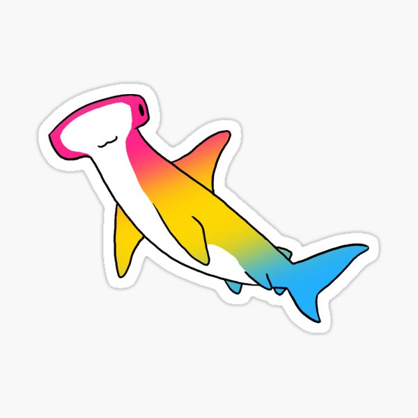 "Pan Shark Pride" Sticker for Sale by searabbit | Redbubble