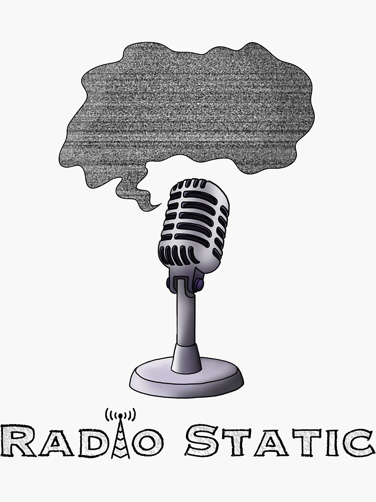 "Radio Static" Sticker by ToastyBat | Redbubble