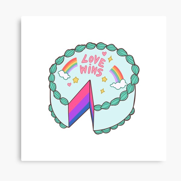 "Love Wins Bisexual Cake Pride Flag Not A Phase - Happy Pride Month ...