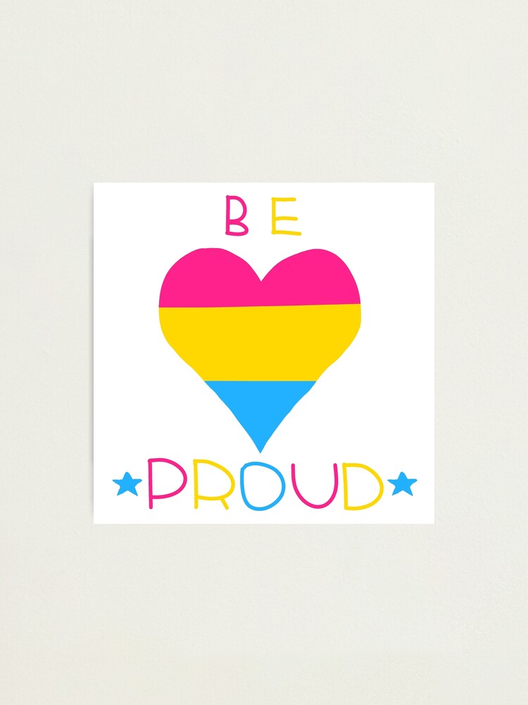 Lámina Fotográfica «diseño Del Corazón De La Bandera Del Orgullo