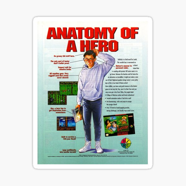 "Lester the Unlikely Promo" Sticker for Sale by 90sLoveLove | Redbubble