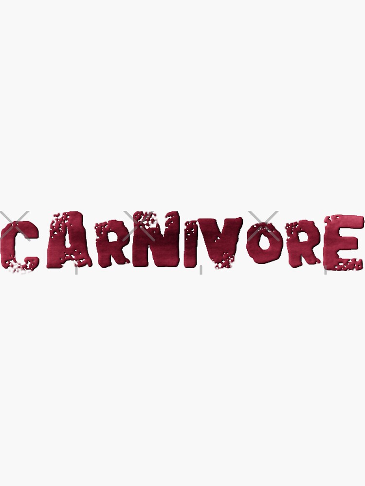 "Carnivore" Sticker for Sale by LaurenPatrick | Redbubble