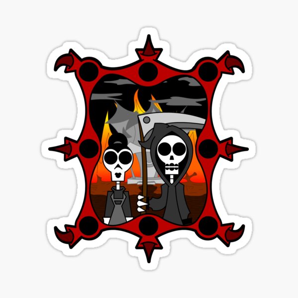 "Gothic American Gothic " Sticker for Sale by robotghost | Redbubble