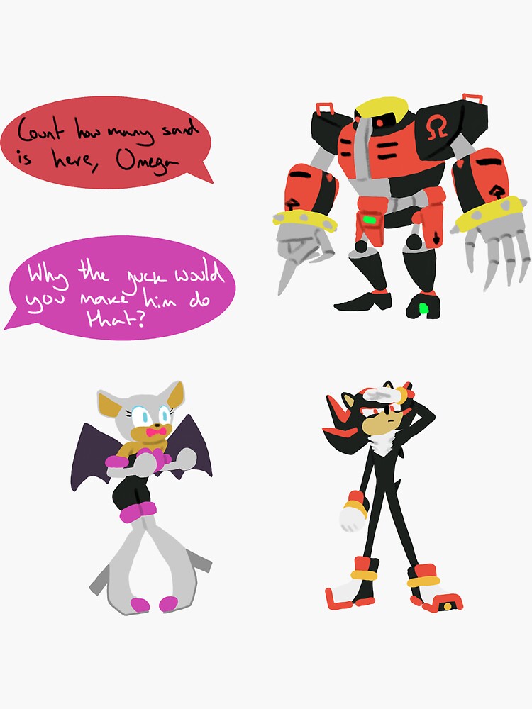 "Count how many sand is here, Omega" Sticker for Sale by snozzlefrog ...