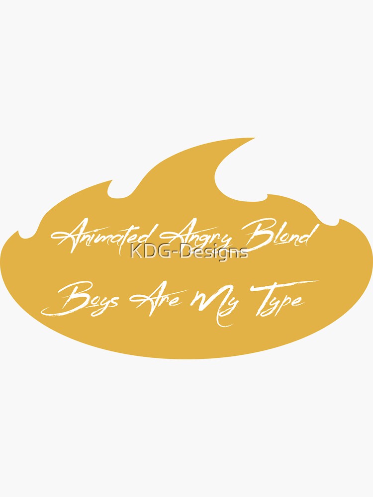 "Angery Blond Anime Boys" Sticker for Sale by KDG-Designs | Redbubble