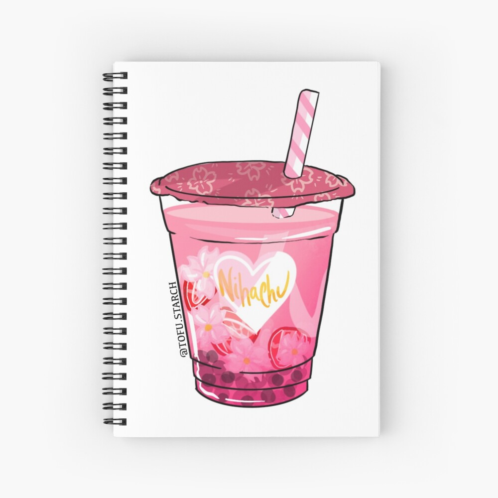 "Nihachu Bubble Tea Large Sticker " Sticker for Sale by TofuStarch ...