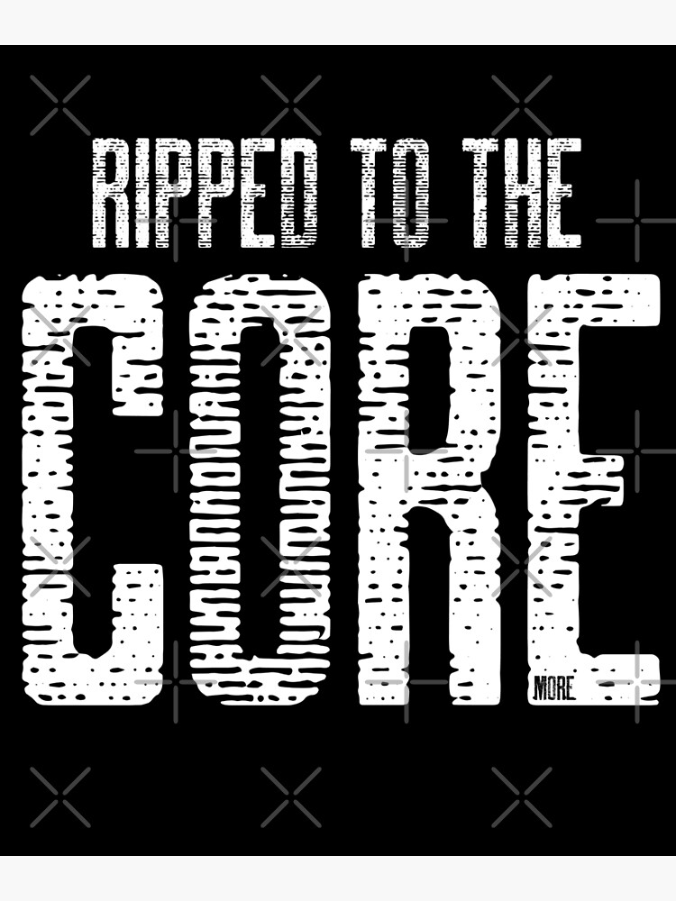 "RIPPED TO THE CORE BODYBUILDING WORKOUT" Poster by MORE-THE-BRAND ...