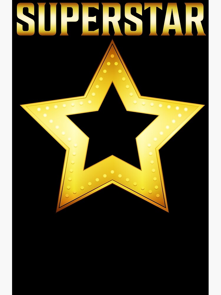 "Superstar T Shirt" Poster by bitsnbobs | Redbubble