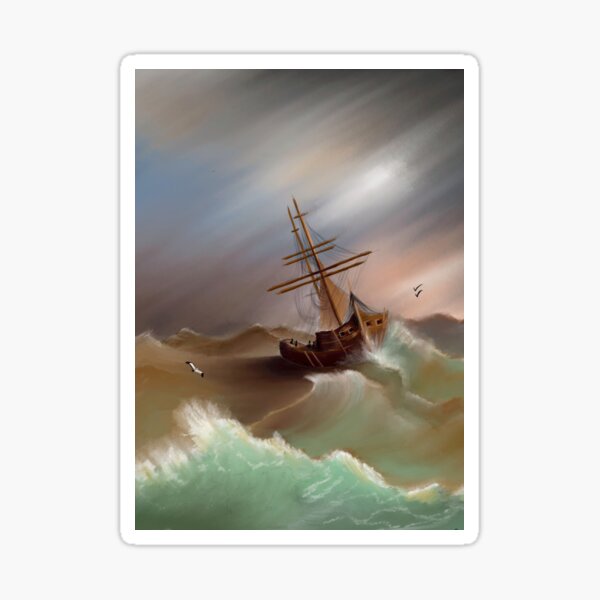 "Stormy day" Sticker for Sale by abearts | Redbubble