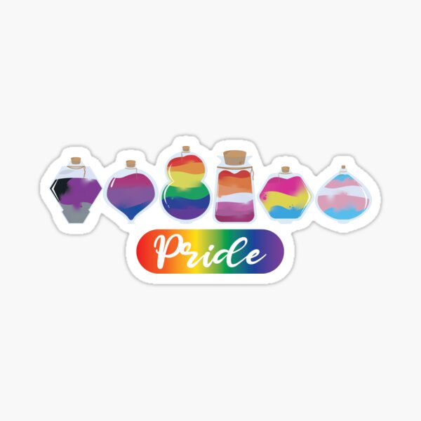 "Pride Potions" Sticker for Sale by PixelRemix | Redbubble