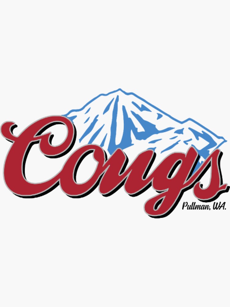 "Wsu Cougs Light T-ShirtWSU Cougs light - Blue" Sticker for Sale by ...