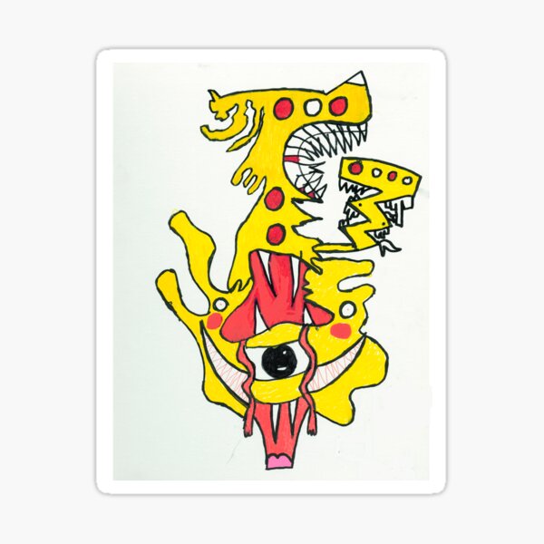 "Demonic" Sticker for Sale by multytasker | Redbubble