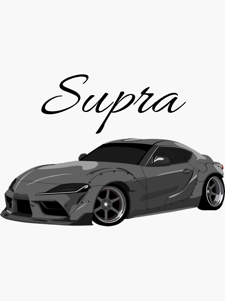"Mk5 Supra " Sticker for Sale by MOTOSHIFT | Redbubble