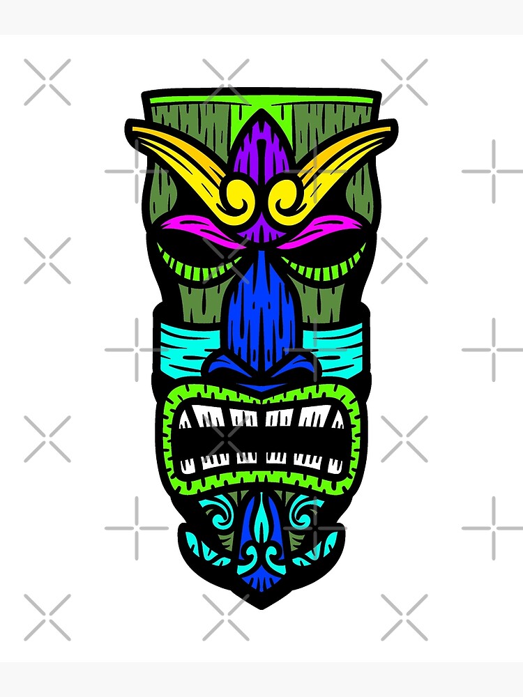 "Slim Gem - Tiki Tribal Mask" Poster for Sale by GTL-Enterprises ...