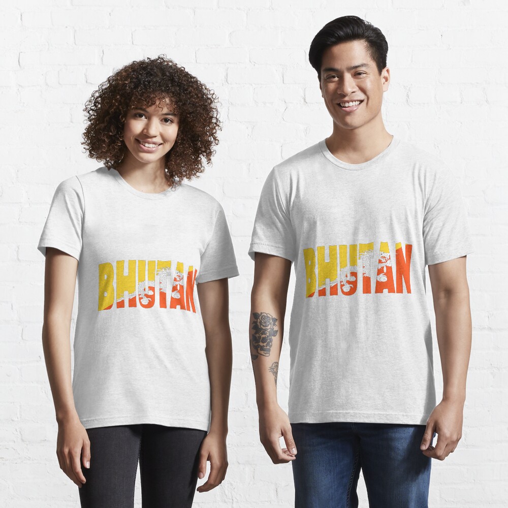 "Bhutan" T-shirt for Sale by m0us3 | Redbubble | bhutan t-shirts - flag ...