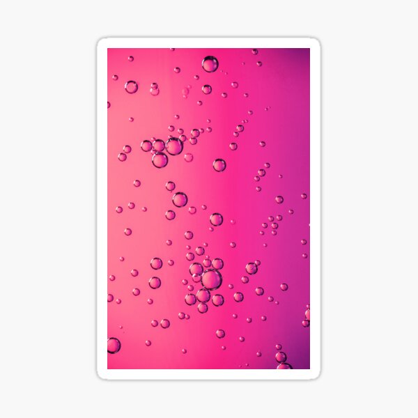 "Pink bubbles" Sticker for Sale by spreadshg | Redbubble