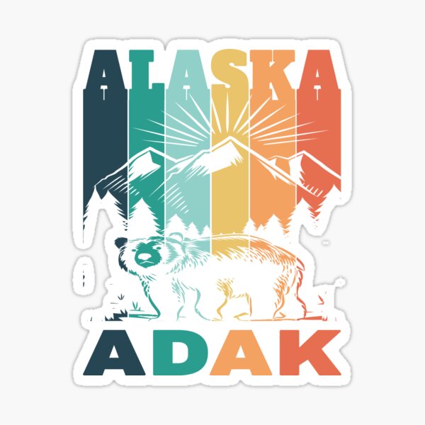 "Adak Alaska Mountain View" Sticker for Sale by Home-Spirit | Redbubble