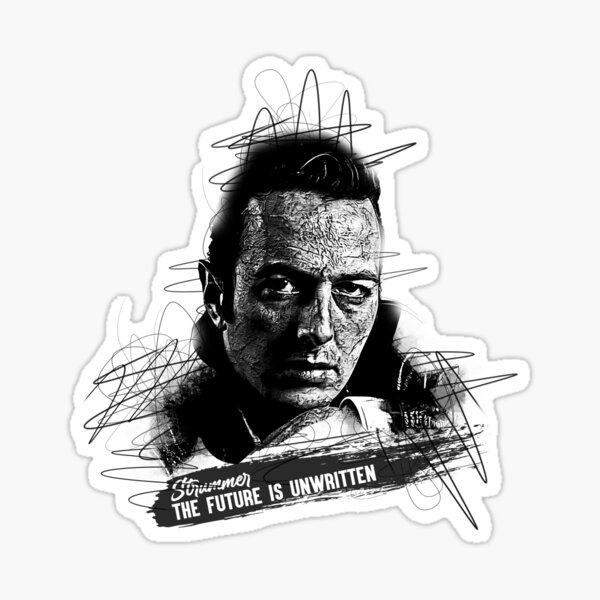 "The Clash Joe Strummer, Joe Strummer Abstract Sketch Art" Sticker by ...