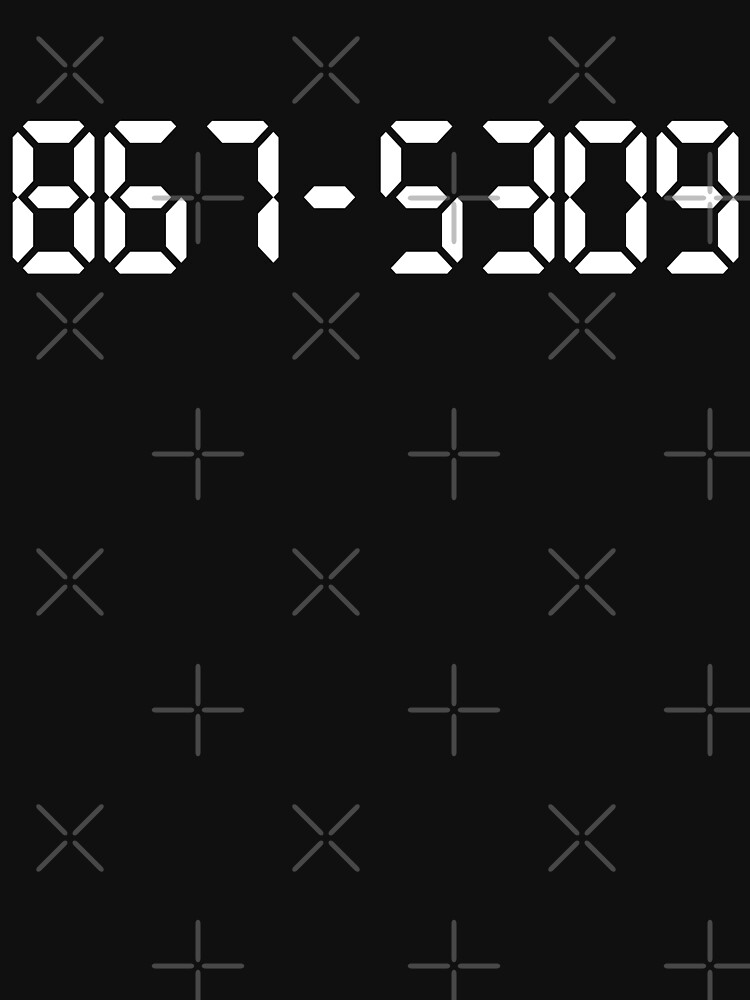 "867-5309 (Jenny) Tommy Tutone " Essential T-Shirt for Sale by ...