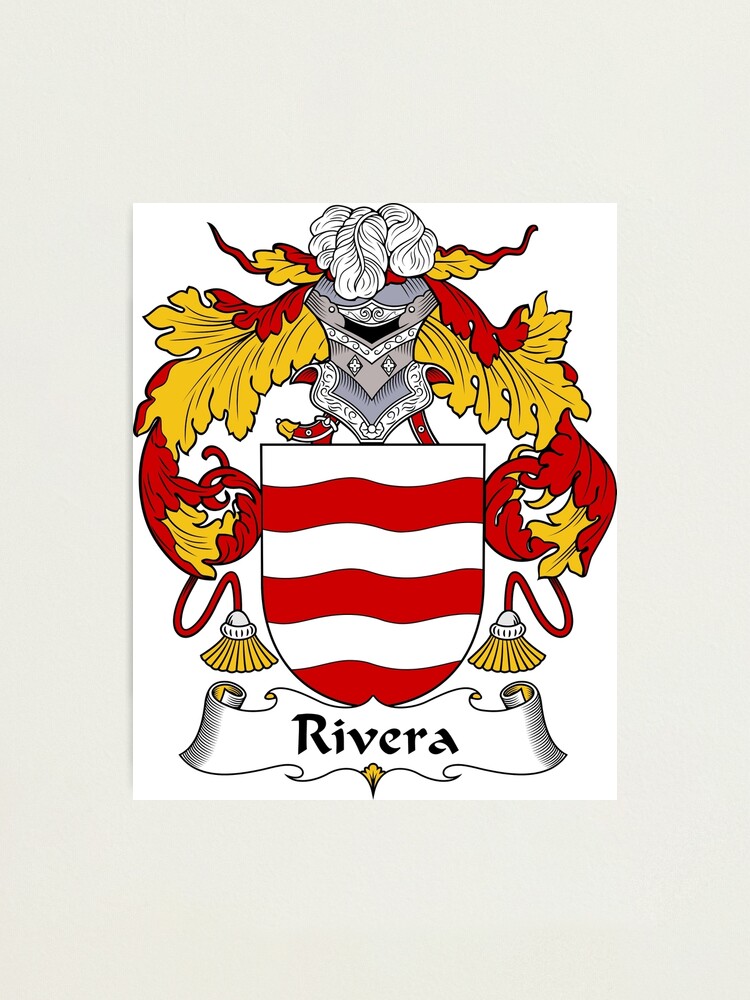Lámina fotográfica «Escudo de armas / Familia de Rivera» de ...