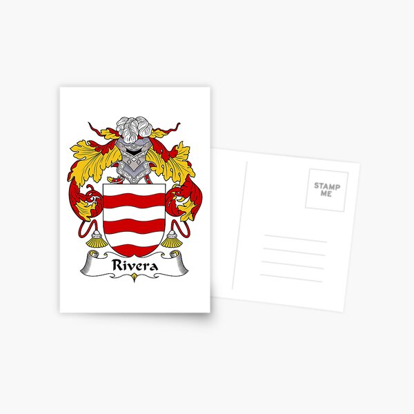 "Rivera Coat of Arms/Family Crest" Postcard for Sale by William Martin ...
