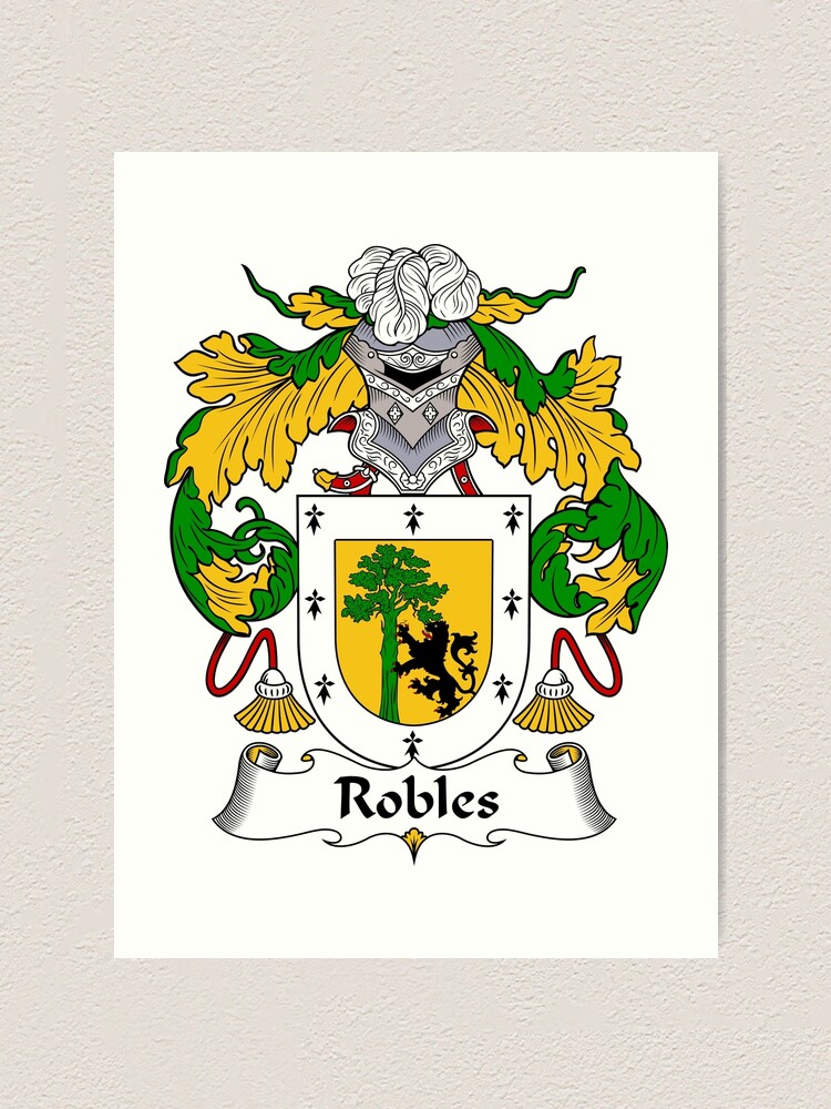 Lámina artística «Escudo de armas / Familia de Robles» de carpediem6655 ...