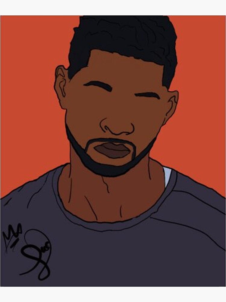 "Usher" Sticker for Sale by nghetinhshop | Redbubble
