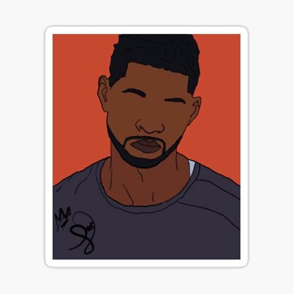 "Usher" Sticker for Sale by nghetinhshop | Redbubble