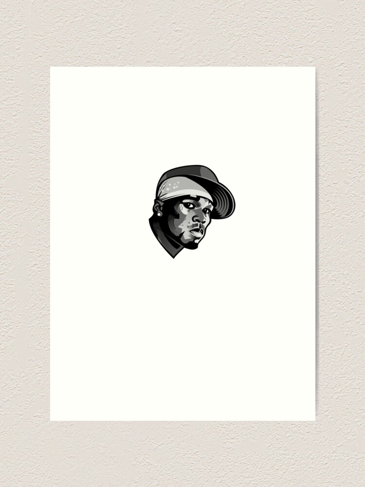 "Rapper 50 Cent vector portrait" Art Print by haohanshop | Redbubble