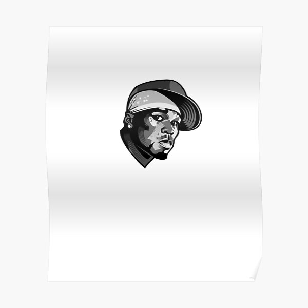 "Rapper 50 Cent vector portrait" Poster by haohanshop | Redbubble