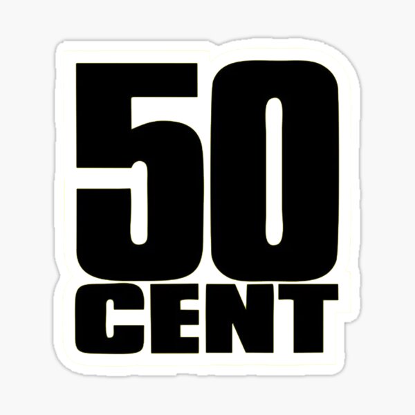 "50 Cent PVC" Sticker by haohanshop | Redbubble