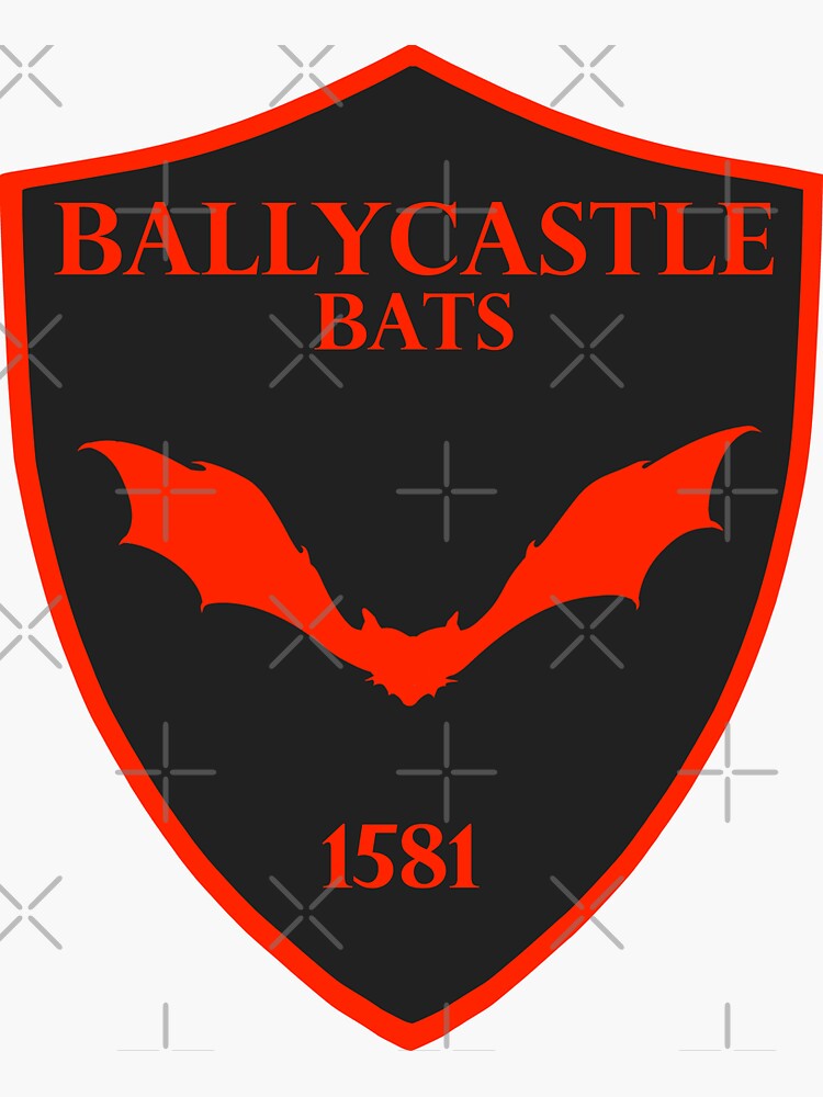 "Ballycastle Bats" Sticker for Sale by Swisskid | Redbubble
