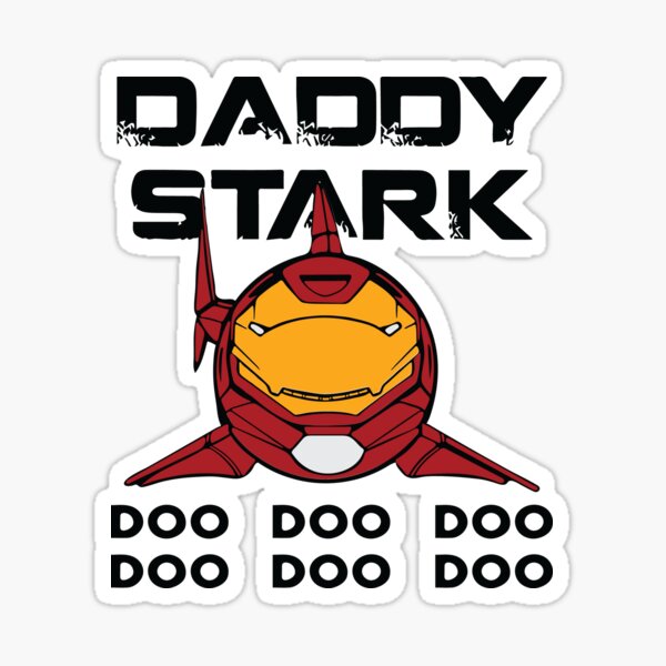 "Daddy Stark! (V2) - Funny Dad Joke Father's Day" Sticker for Sale by ...