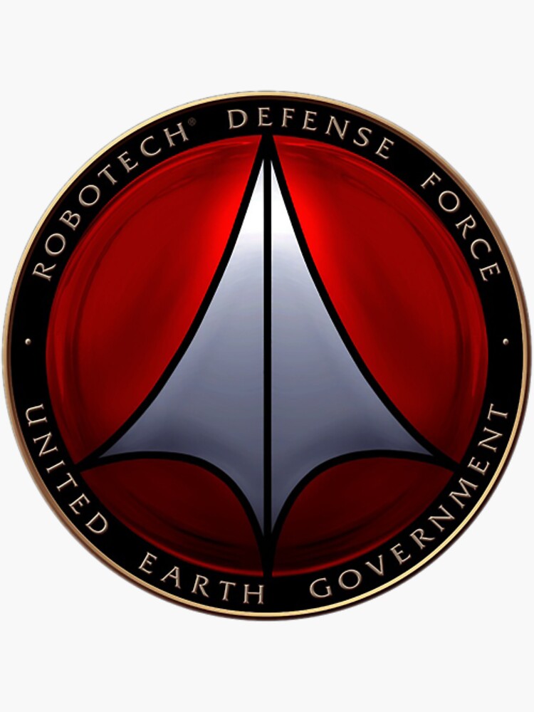"Robotech T-ShirtRobotech Defense Force" Sticker for Sale by ...