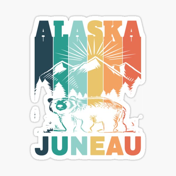 "Juneau Alaska Mountain View" Sticker for Sale by Home-Spirit | Redbubble