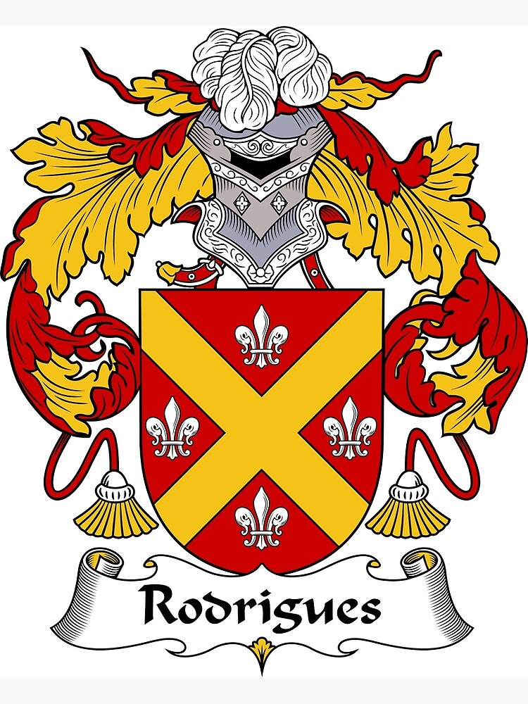 "Rodrigues Coat of Arms/Family Crest" Metal Print for Sale by ...