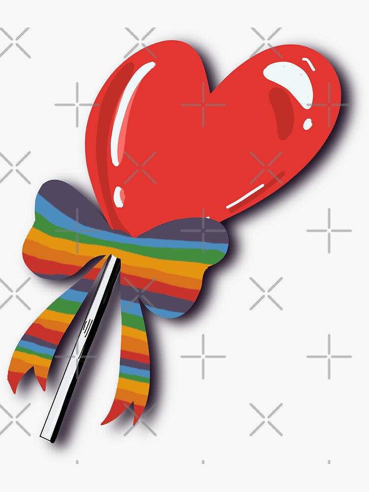 "Heart lolly pride sticker" Sticker for Sale by NoahNoname | Redbubble