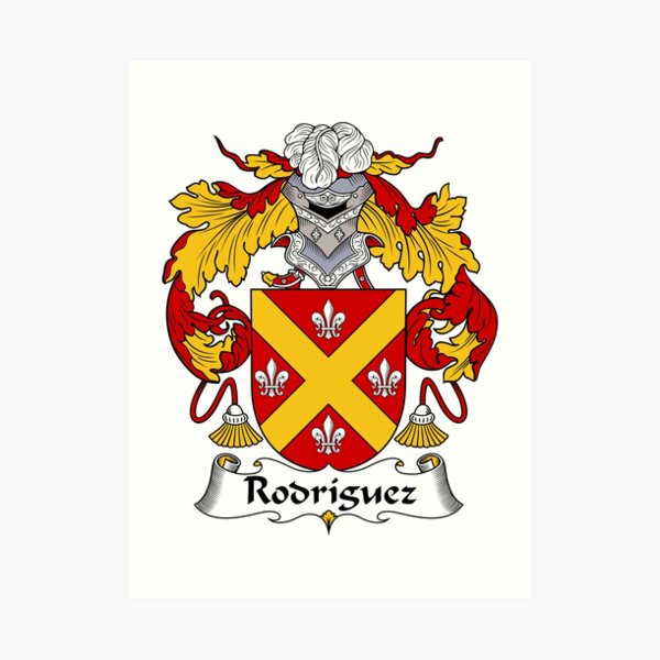 "Rodriguez Coat of Arms/Family Crest" Art Print for Sale by ...